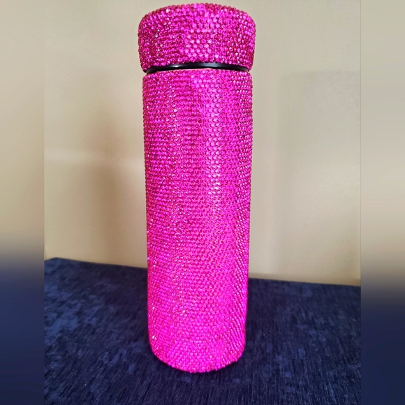 encour | Accessories | Hot Pink Sparkling Water Bottle | Poshmark